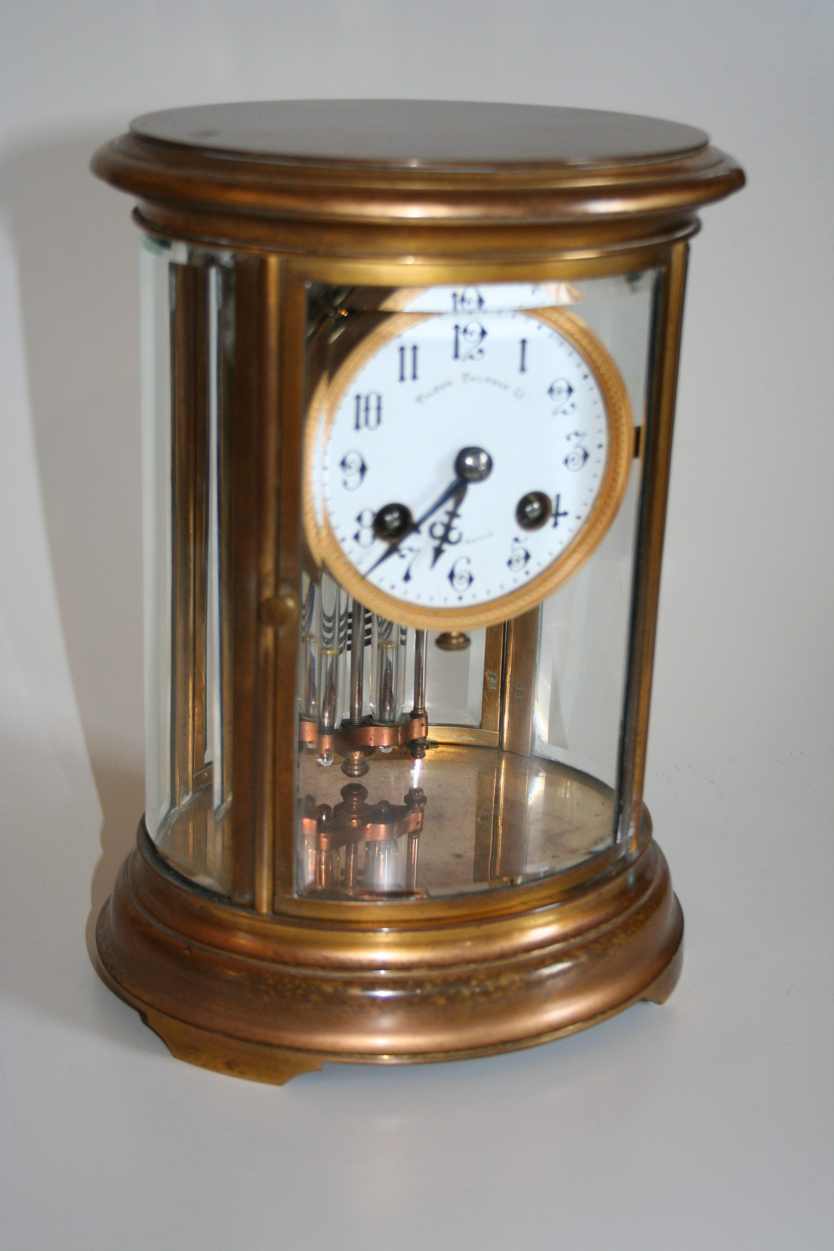 425: Petite Oval French Crystal Regulator – Hills Antique Clocks