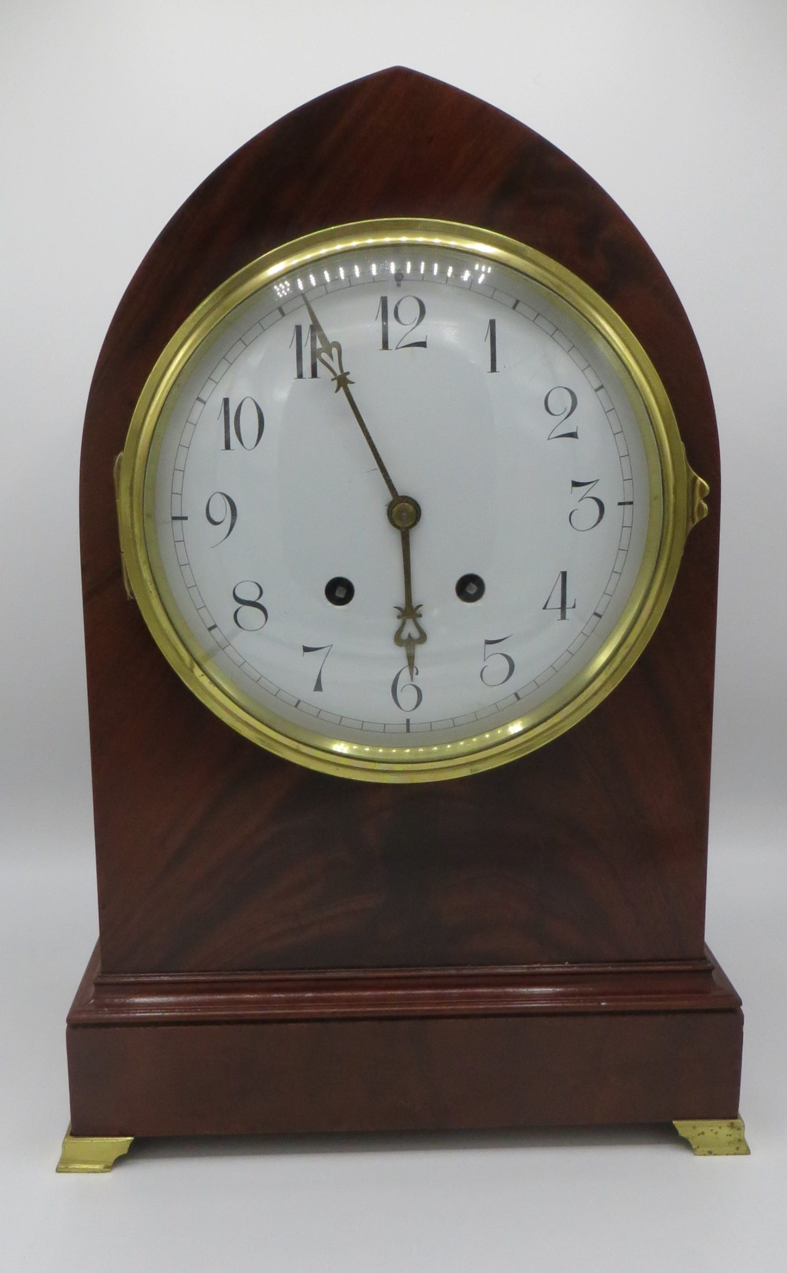752: Large French Lancet Style Clock – Hills Antique Clocks